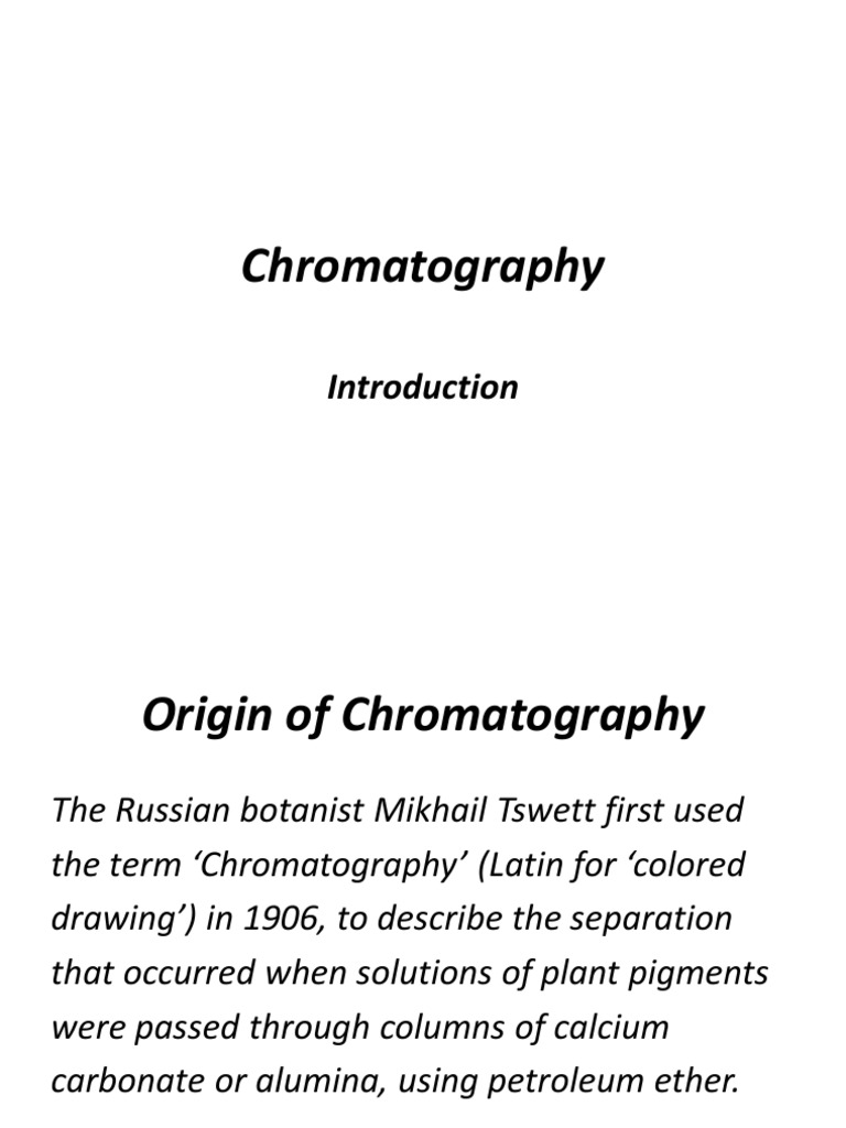 Chromatography Methods Part 1 | PDF | Elution | Chromatography