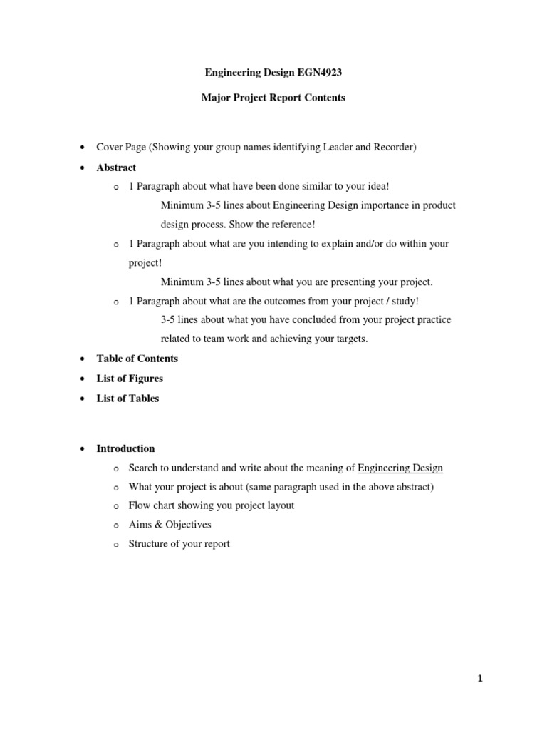 Engineering Design Project Report | PDF | Engineering Design Process ...
