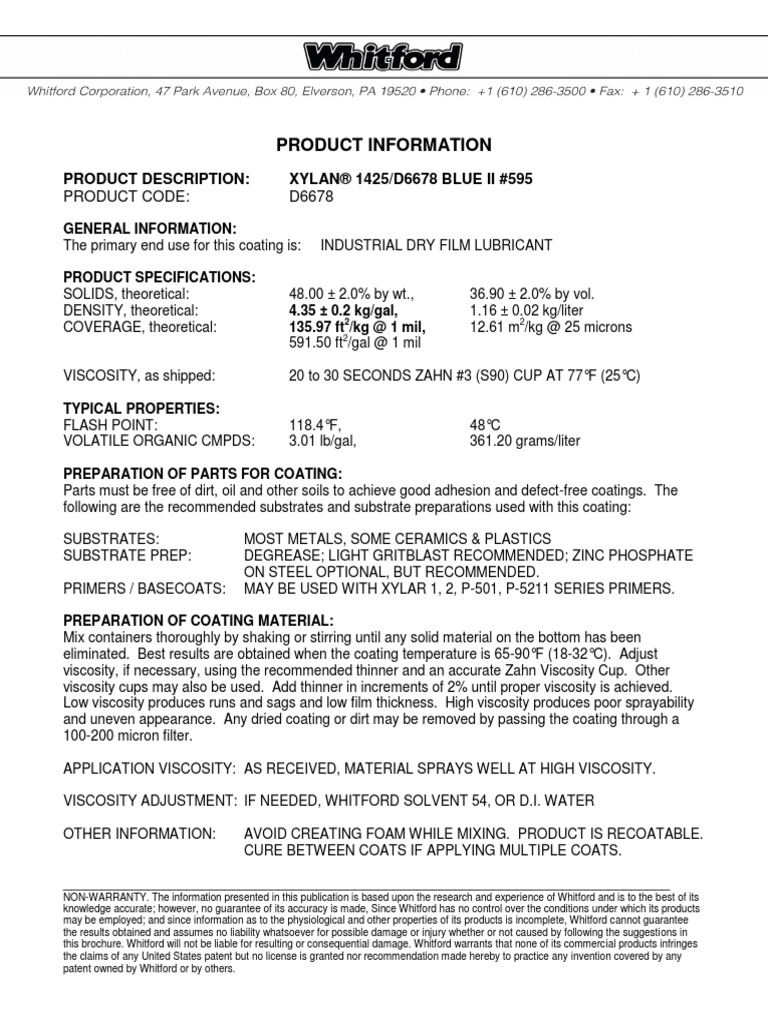 1425-D6678 Blue Ii #595 | PDF | Patent | Coating