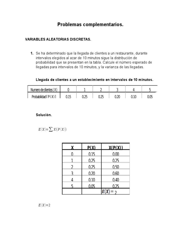 Problemas Complementarios | PDF | Teoría de la medida | Diferencia