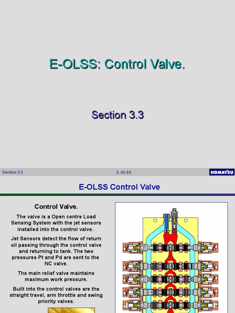 E-OLSS Control Valve Overview | PDF | Valve | Throttle