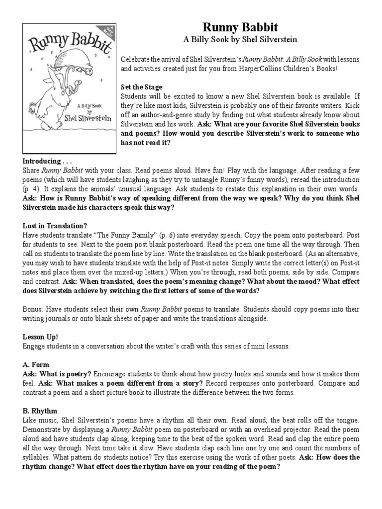 Runny Babbit | Poetry