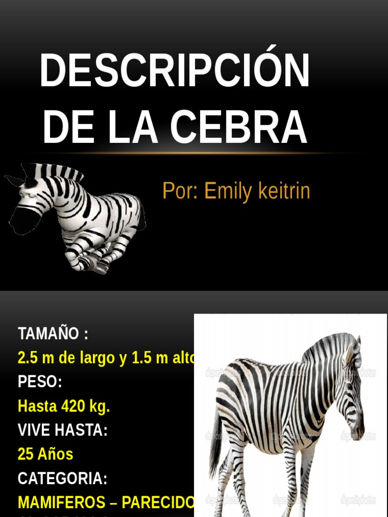 Características de la cebra para niños | PDF | Cebra | Organismos