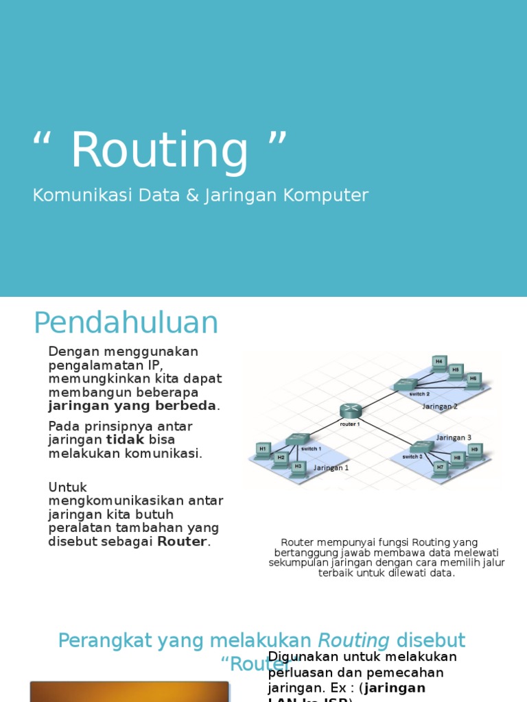 Pengertian Routing & Routing Statis | PDF
