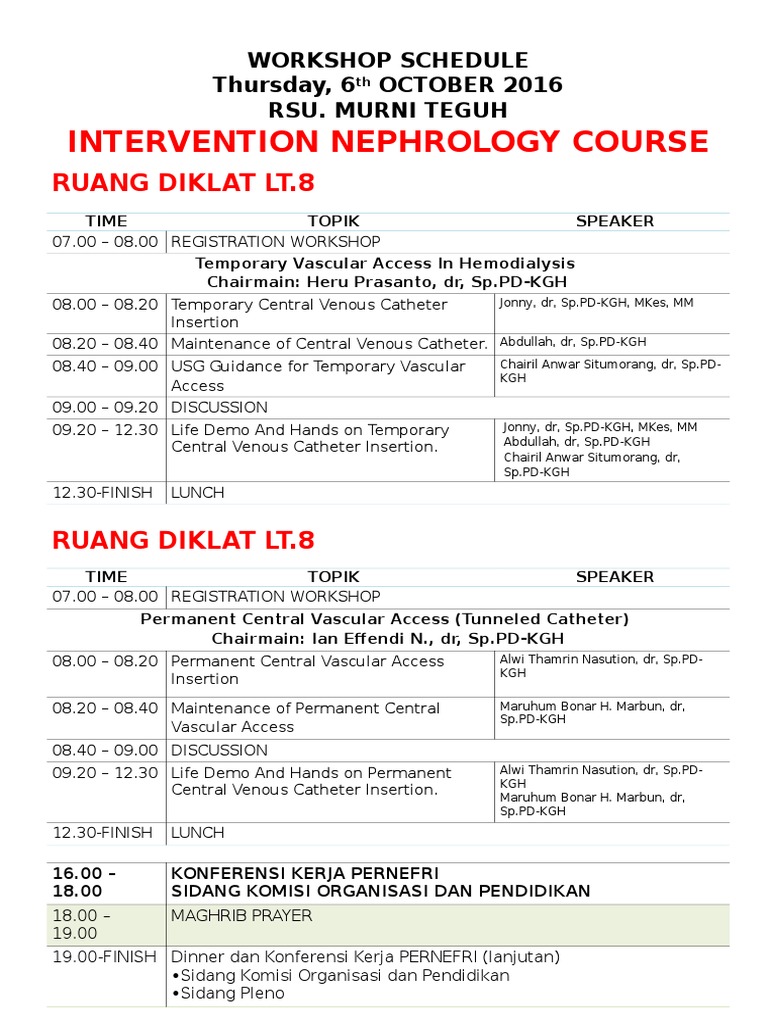 Tentative Acara Workshop Simpo | PDF