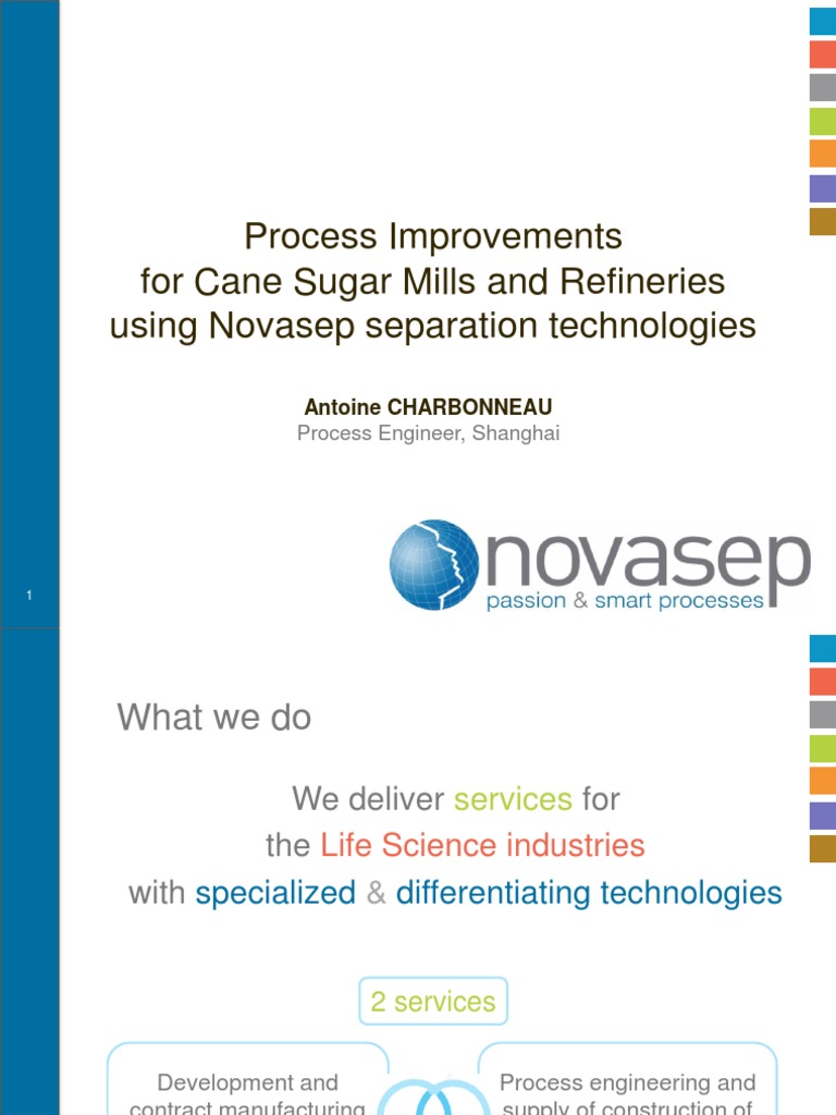 D2-7 Antoine Charbonneau - AISC 2016 NOVASEP | PDF | Refinery | Sugar