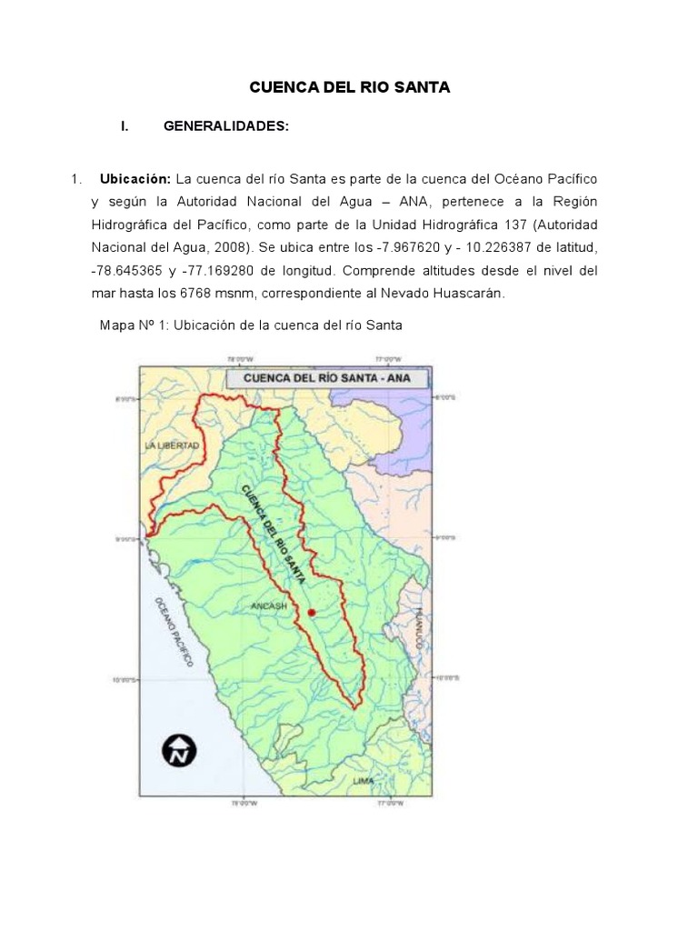 Cuenca Del Rio Santa | PDF | Río | Entorno natural