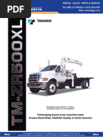 Rated Load Chart 50 Ton Tr-500xl-3 | PDF | Crane (Machine) | Tire