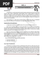 Transformer Notes PDF | PDF | Transformer | Alternating Current