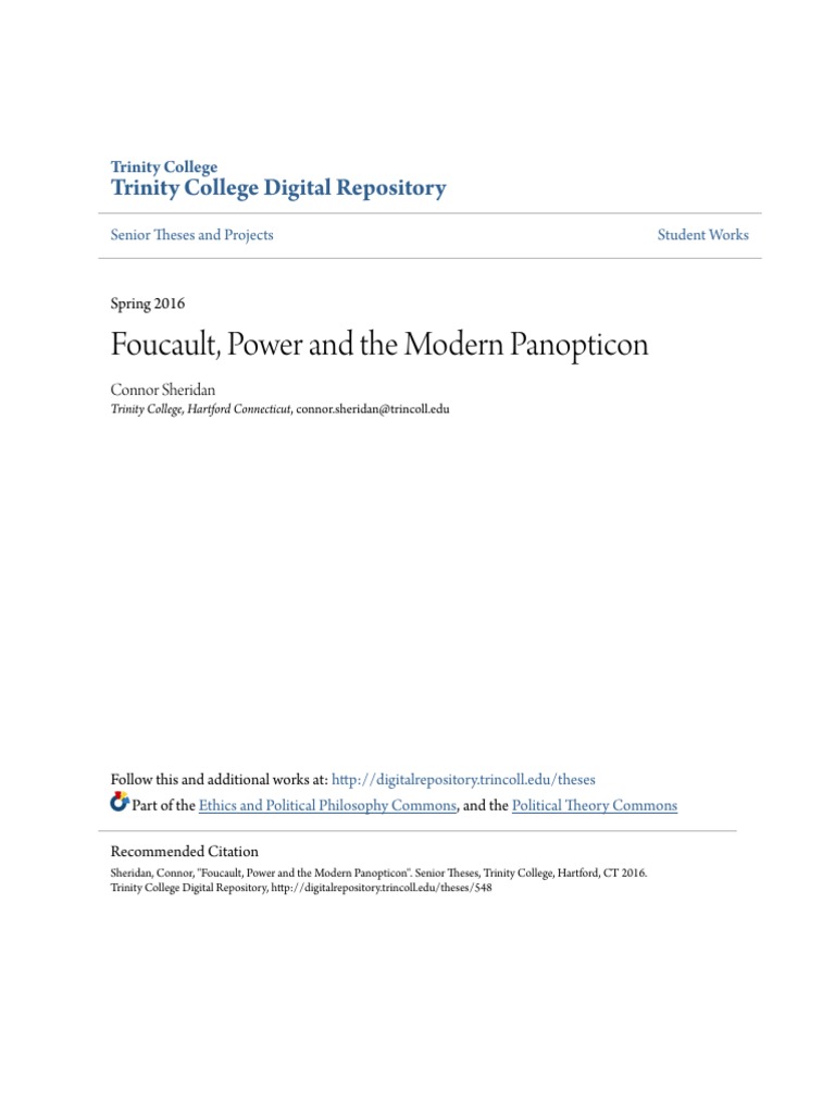 Foucault Power and The Modern Panopticon | PDF | Edward Snowden ...