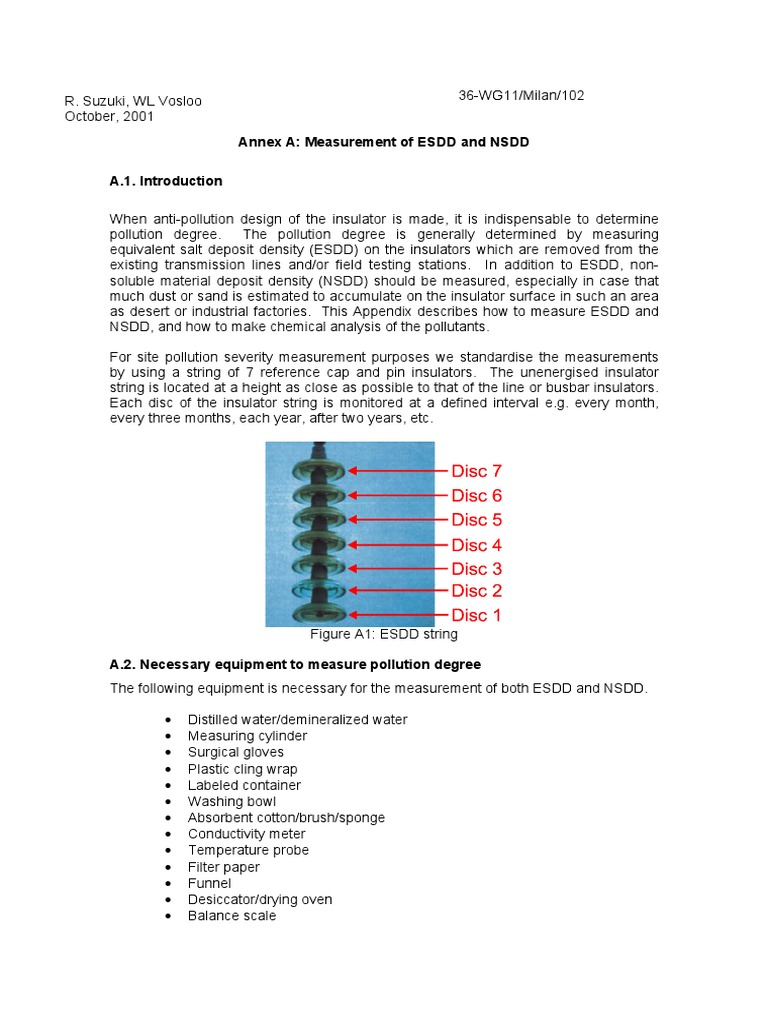 ESDD Measurement | PDF | Electrical Resistivity And Conductivity ...