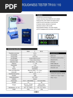 TR200 Surface Tester Manual | PDF | Surface Roughness
