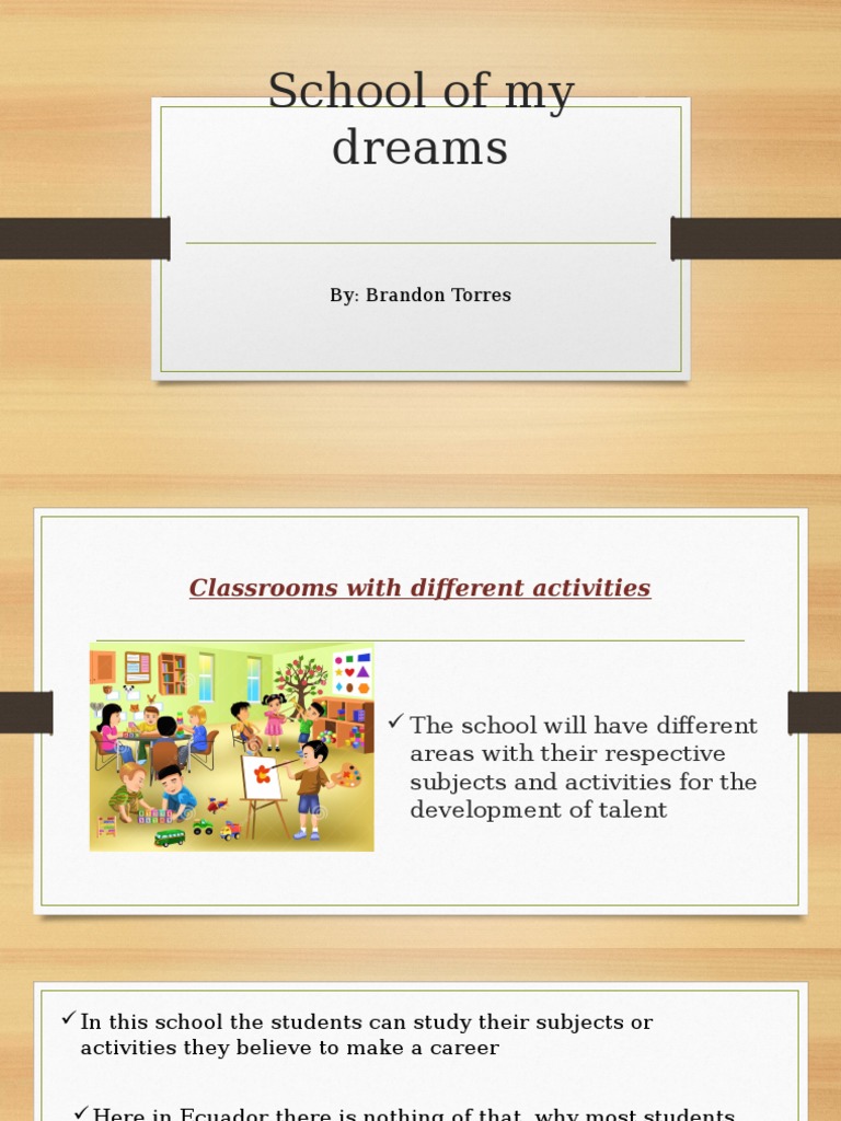 School of My Dreams | PDF