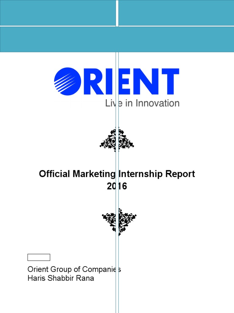 Official Marketing Internship Report Haris Shabbir Rana Pdf Marketing Advertising 