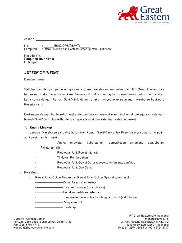 Letter of Intent (LOI) | PDF