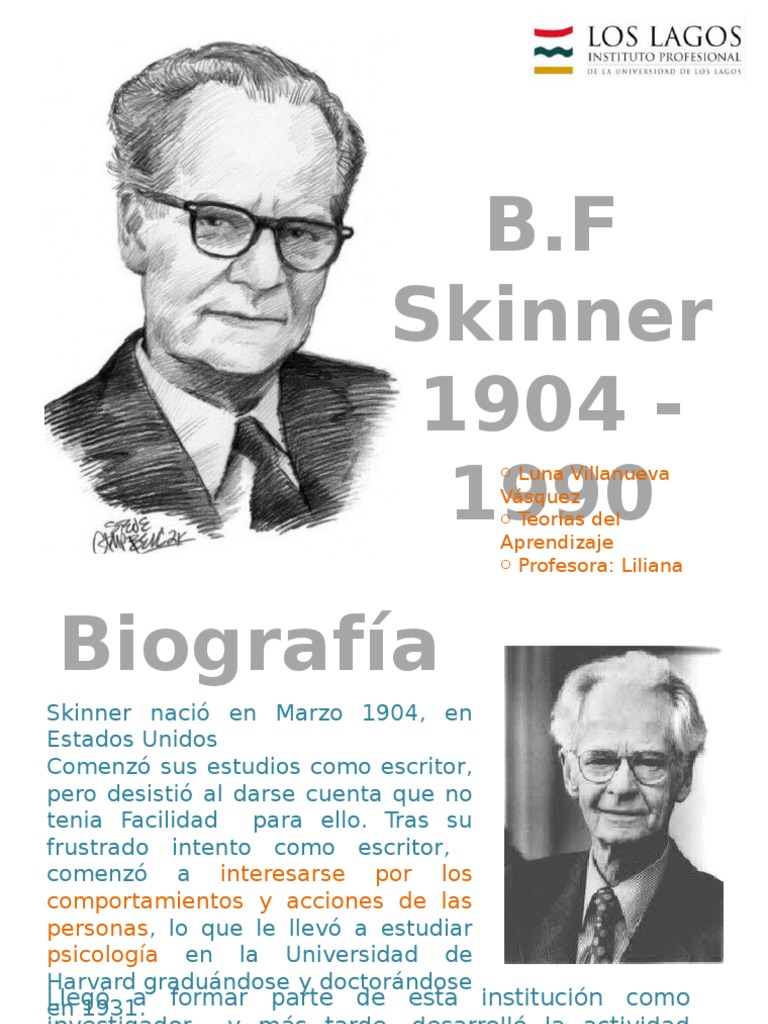 B.F Skinner | PDF | Cognición | Sicología