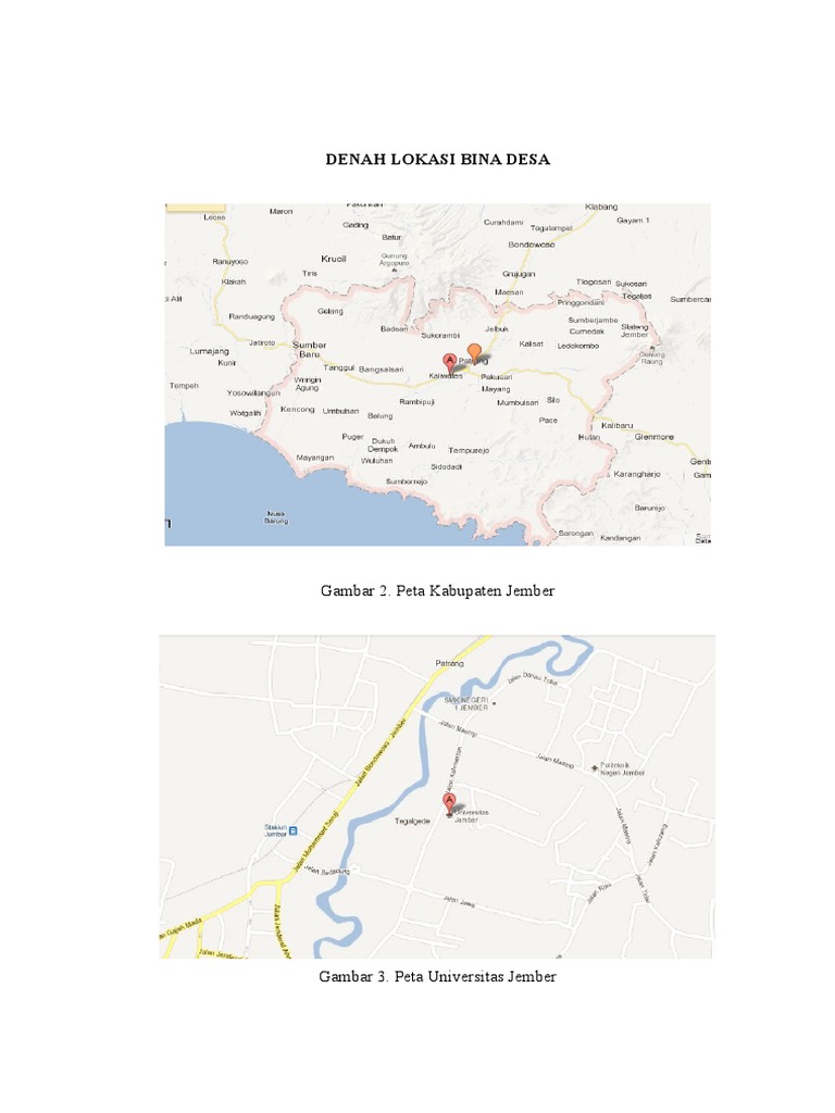 Denah Lokasi Bina Desa | PDF
