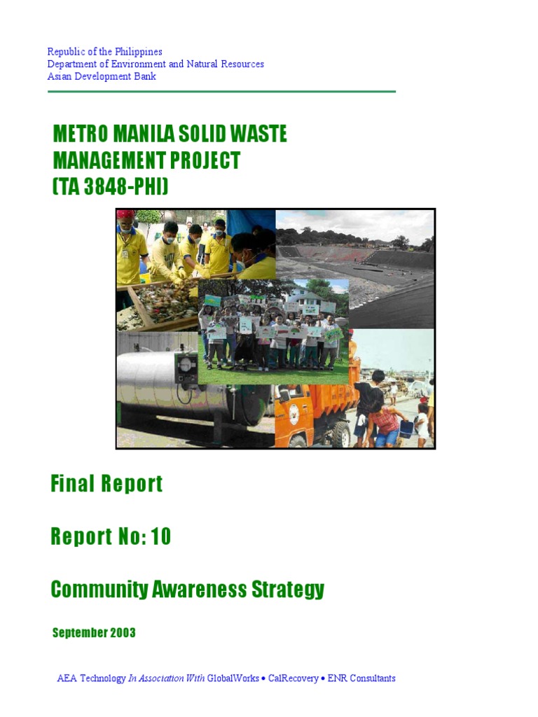 Report 10 - Community Awareness | PDF | Municipal Solid Waste | Waste ...