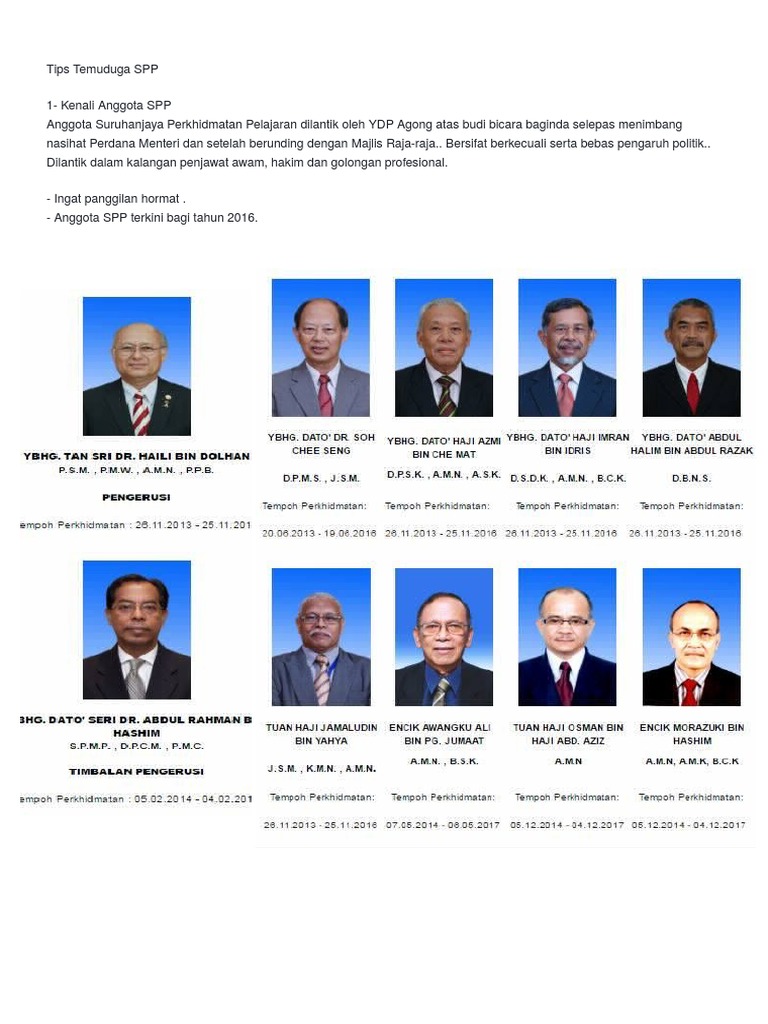 Tips Temuduga SPP | PDF | Ilmu Sosial