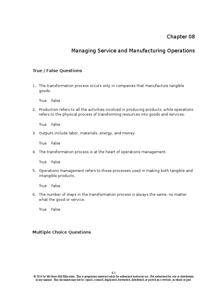 Principle of Business ch8 | PDF | Operations Management | Quality ...