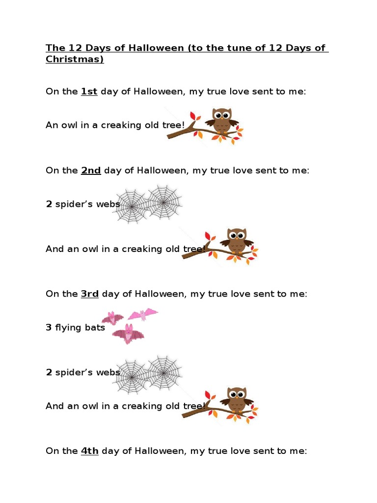The 12 Days of Halloween | PDF | Trick Or Treating | Leisure