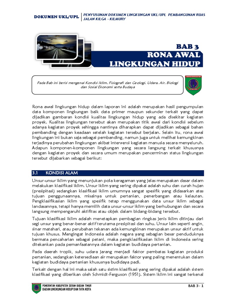 Bab 3 Rona Awal Lingkungan Hidup | PDF
