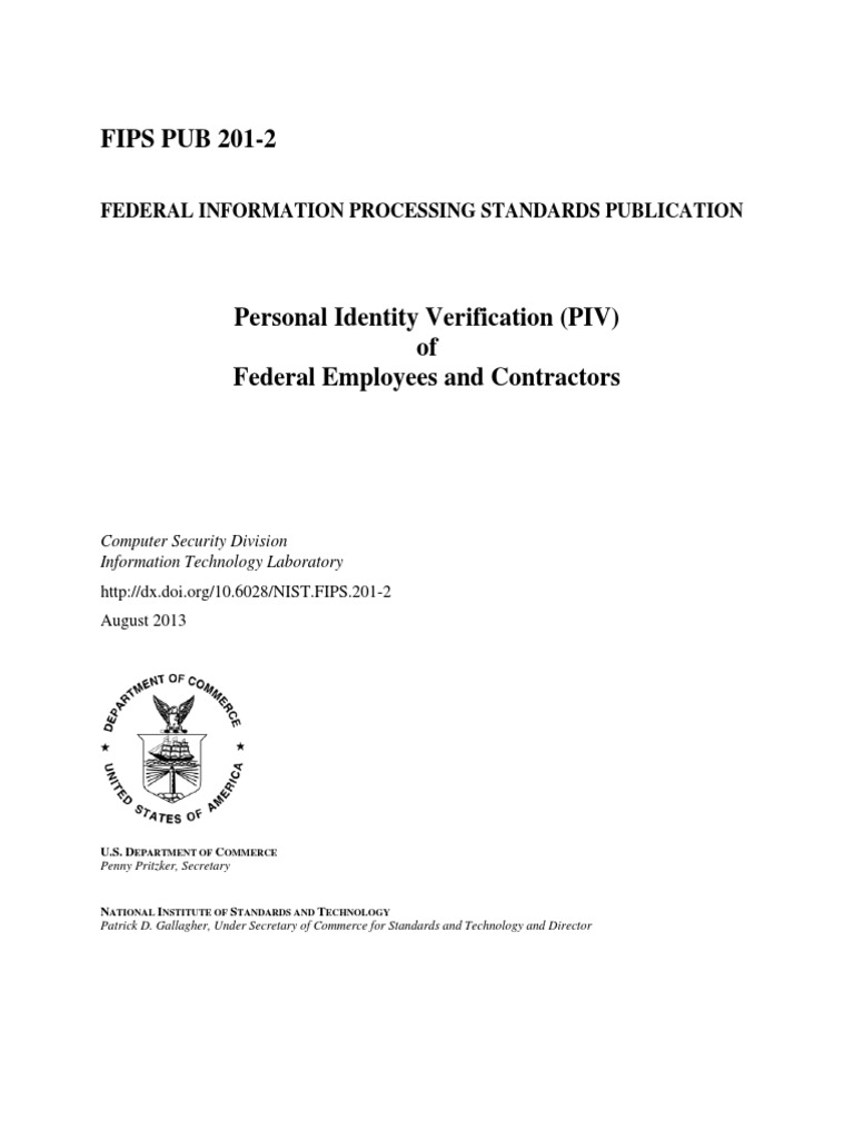Nist Fips 201-2 | PDF | Authentication | Computer Security