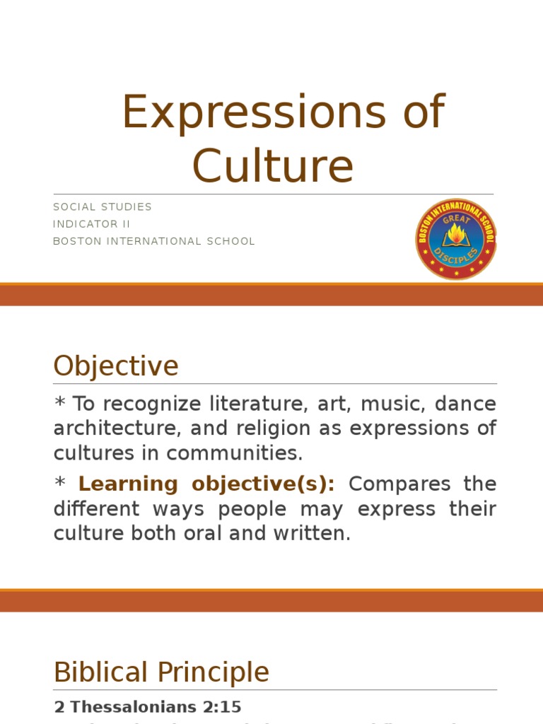Cultural Expressions in Arts & Religion | PDF | Religion & Spirituality