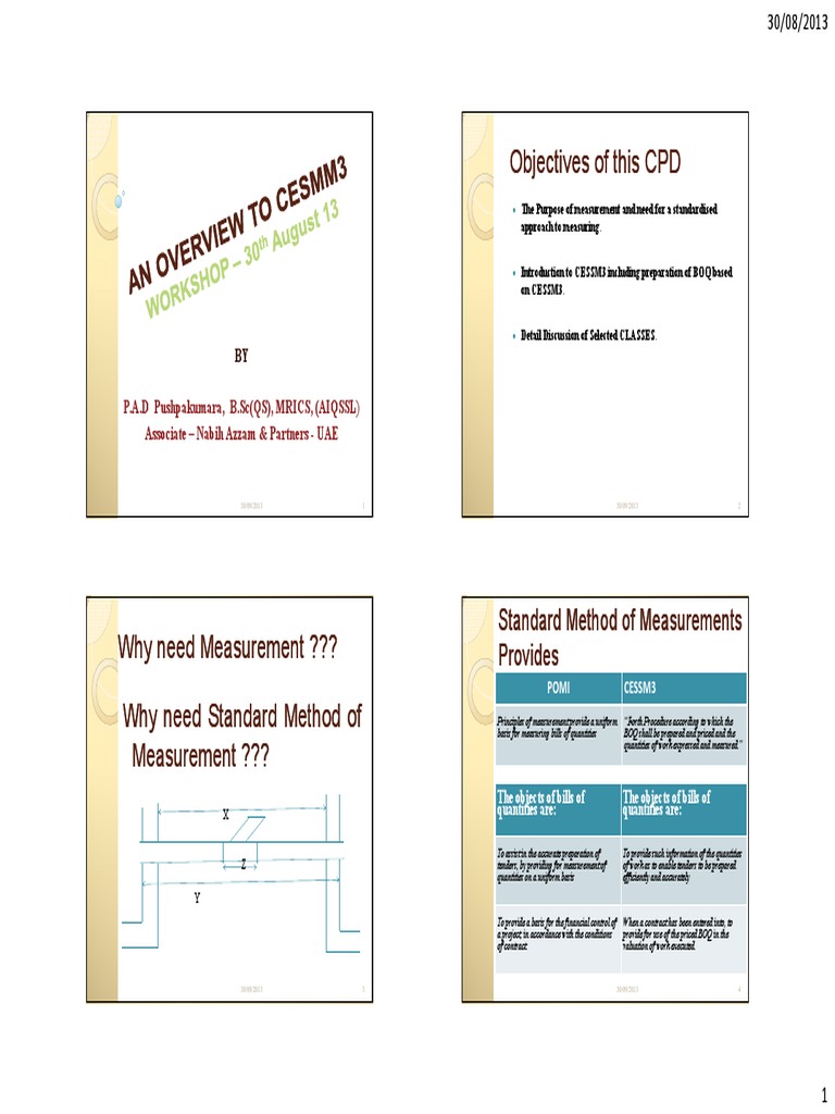 An Overview To Cesmm3 | PDF | Excavation (Archaeology) | Road Surface