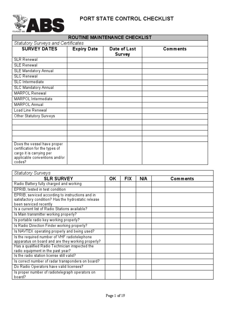 PSC Checklist | PDF | Ventilation (Architecture) | Leak