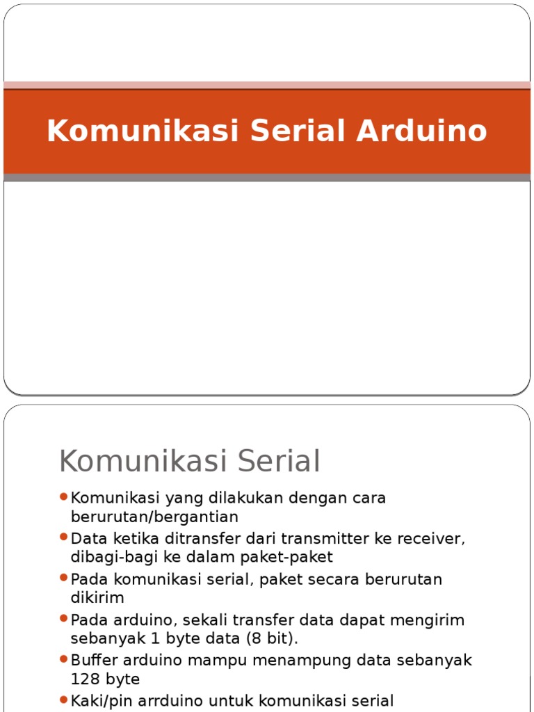 Komunikasi Serial Arduino | PDF | Komputer