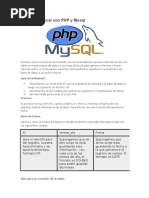 Introducción Al Libro de Visitas Con PHP y MySQL | PDF | Php | SQL