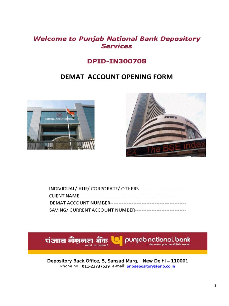 Dmat Account Open | PDF | Identity Document | Securities (Finance)