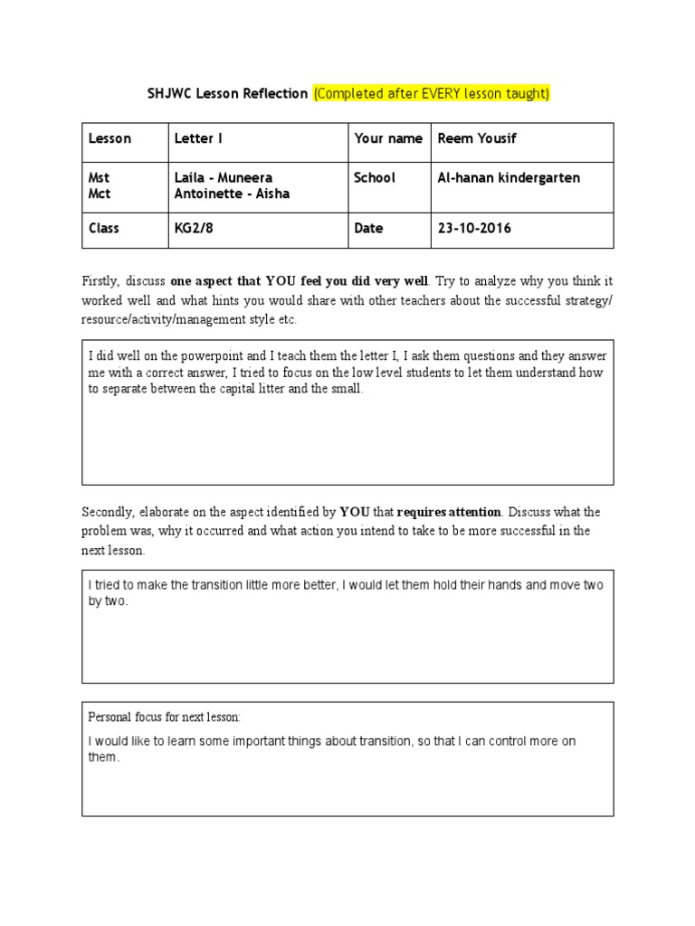 Reflectionaboutletteri | PDF