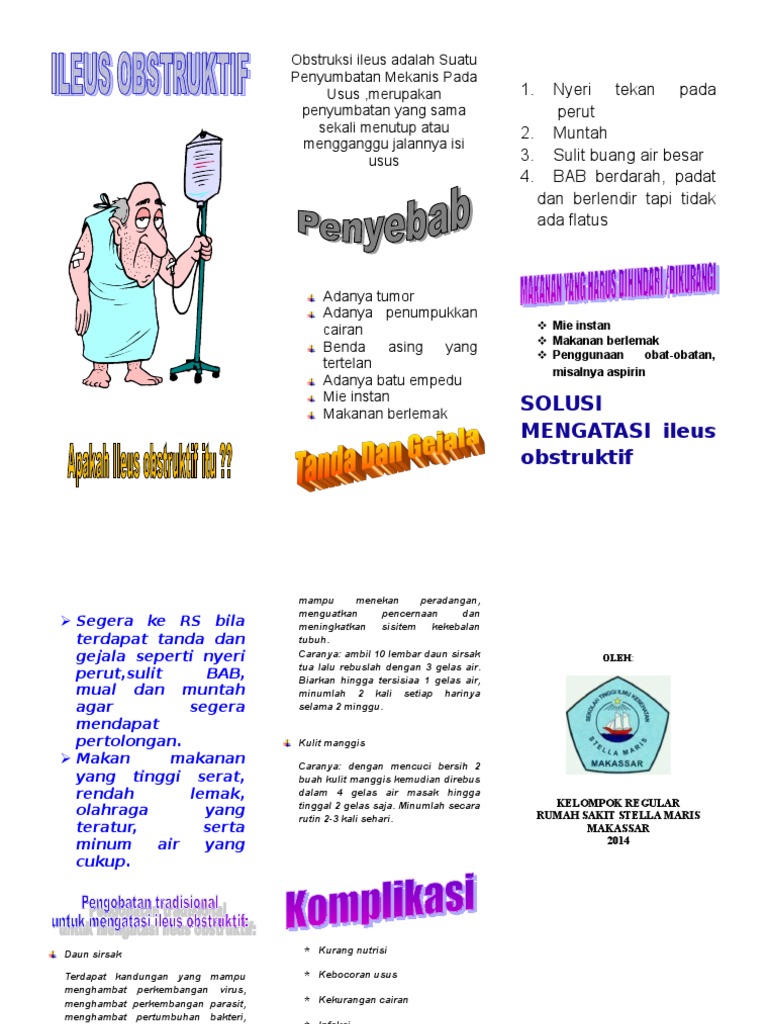 Leaflet Ileus Obstruktif | PDF