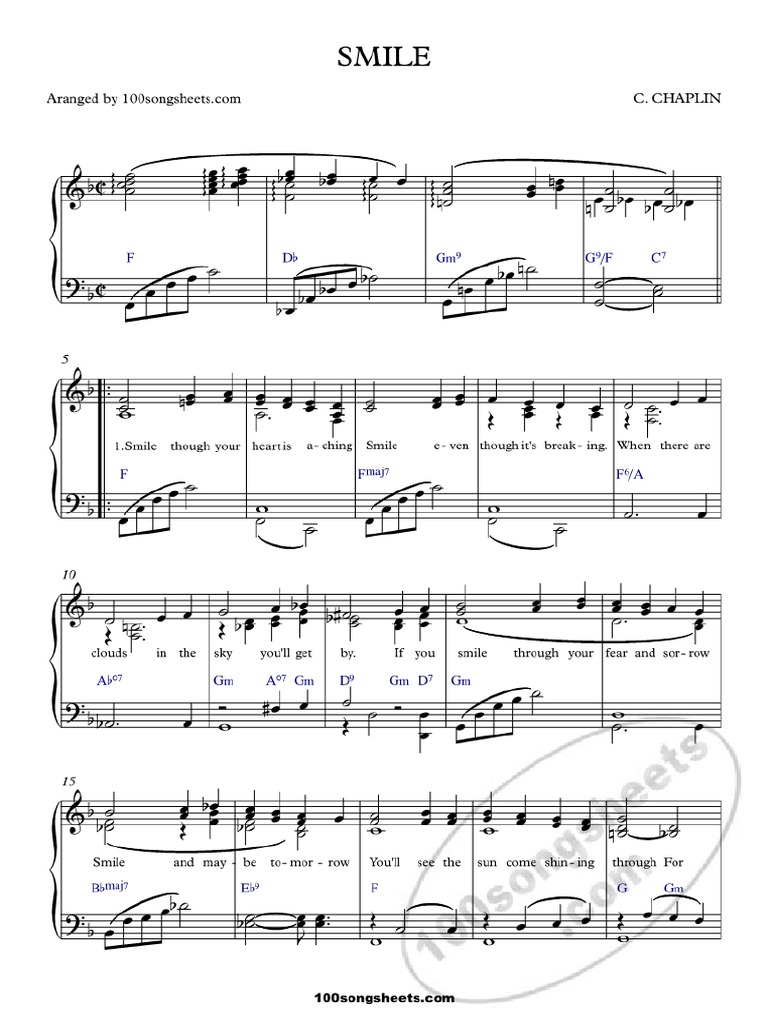 Smile Piano Edit | PDF