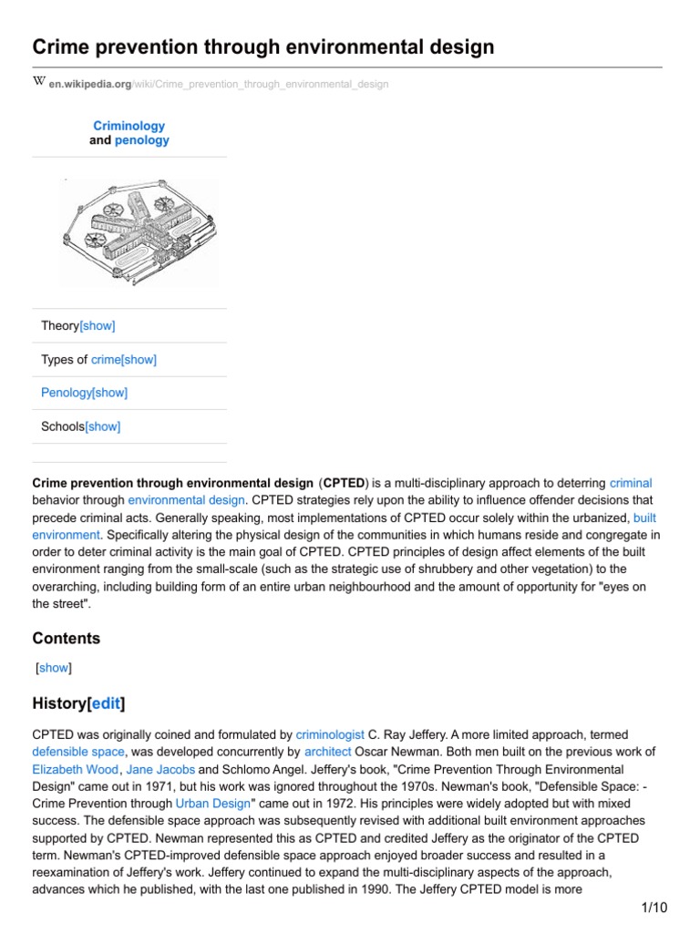 Crime Prevention Through Environmental Design | PDF | Criminal Justice ...