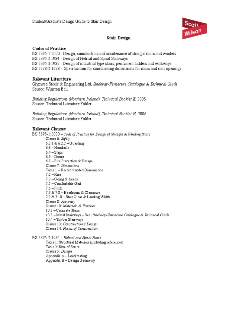 Stair Design | Stairs | Building Engineering | Free 30-day Trial | Scribd