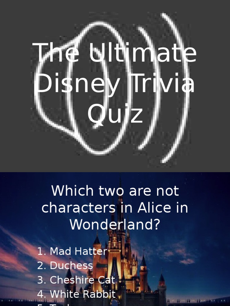 Disney Trivia Power Point | PDF | Disney Franchises | The Walt Disney ...