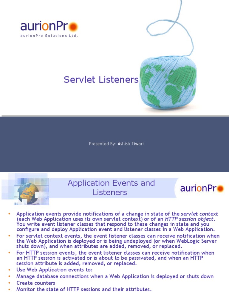 Servlet Listeners | Download Free PDF | Java Servlet | Information Technology