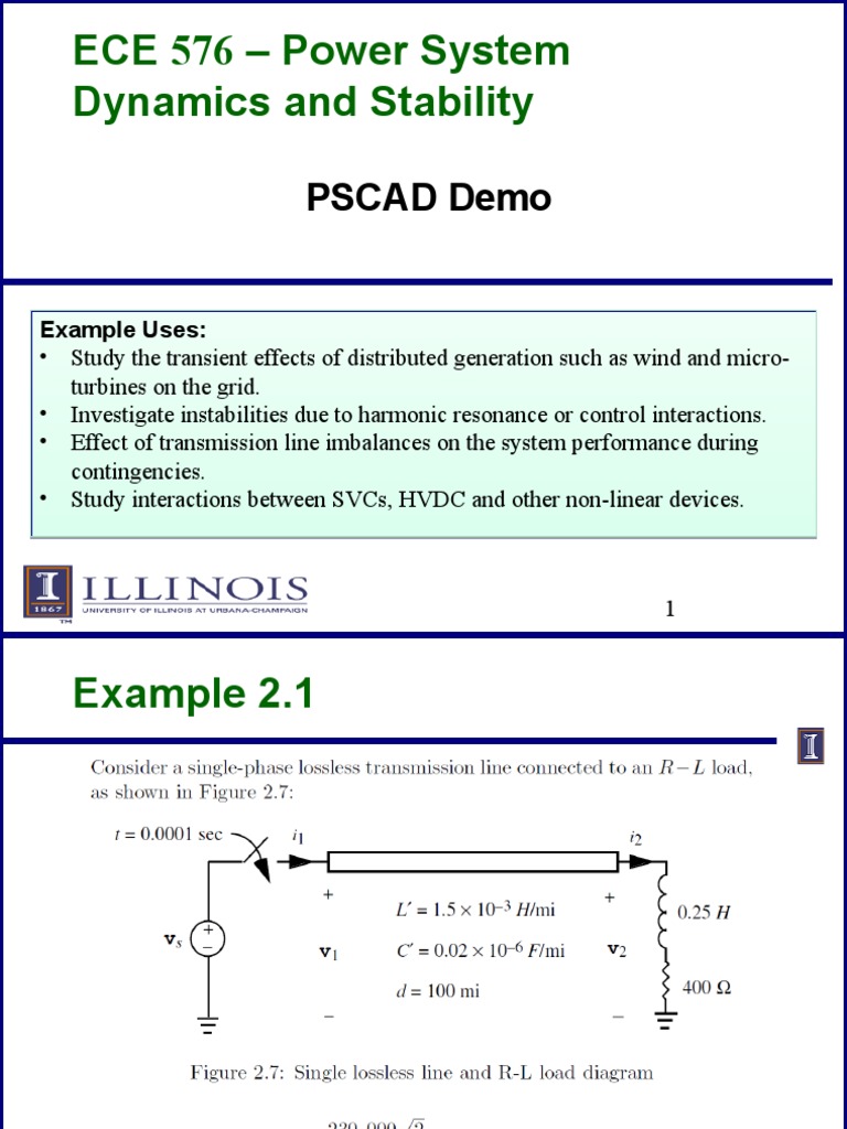 Using Pscad | Electrical Impedance | Electric Power