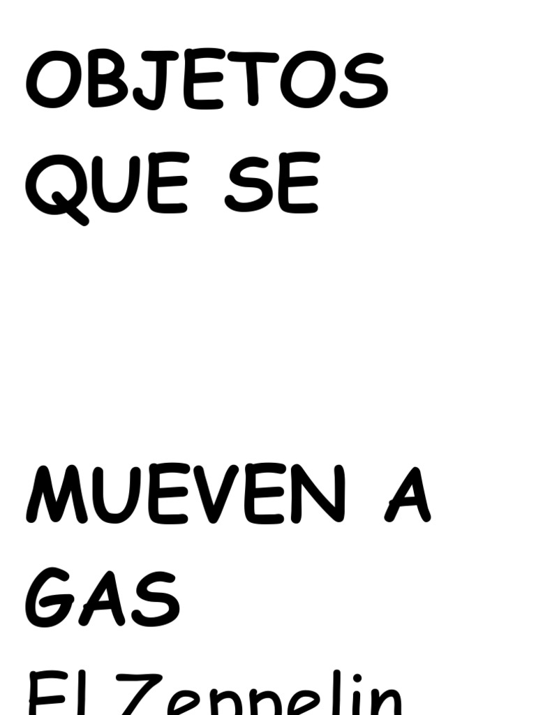 Objetos Que Se Mueven A Gas | PDF | Gases | Mecánica