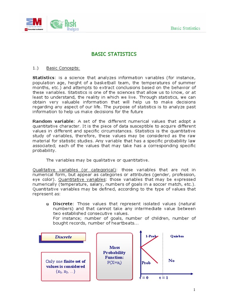 Basic Statistics: Statistics: Is A Science That Analyzes Information ...