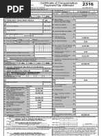BIR Form 2316 | PDF | Income Tax | Employment