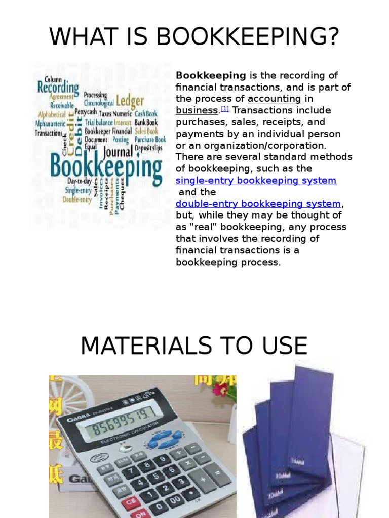 What Is Bookkeeping | PDF