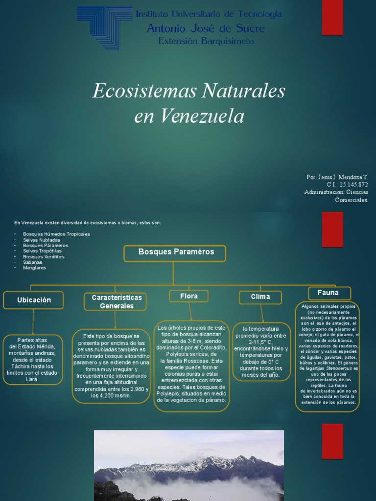 Ecosistemas de Venezuela | PDF