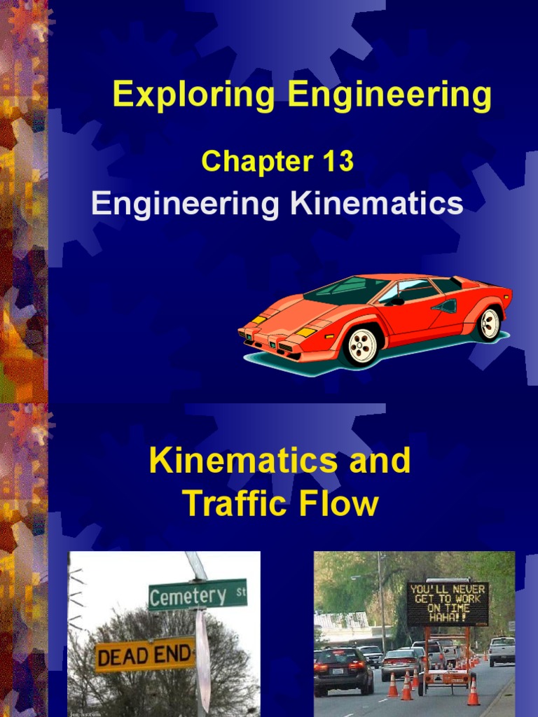 Engineering Kinematics and Traffic Flow | PDF | Velocity | Speed