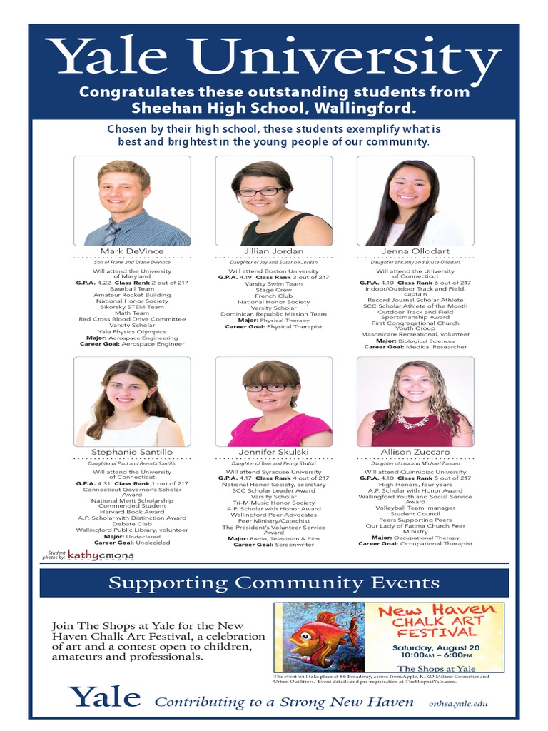 Sheehan High School Senior Spotlght | PDF | University | Further Education