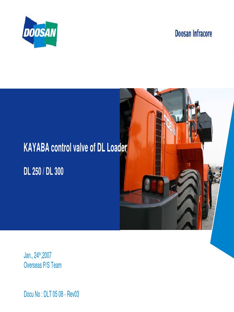 KAYABA Control Valves for DL Loaders | PDF