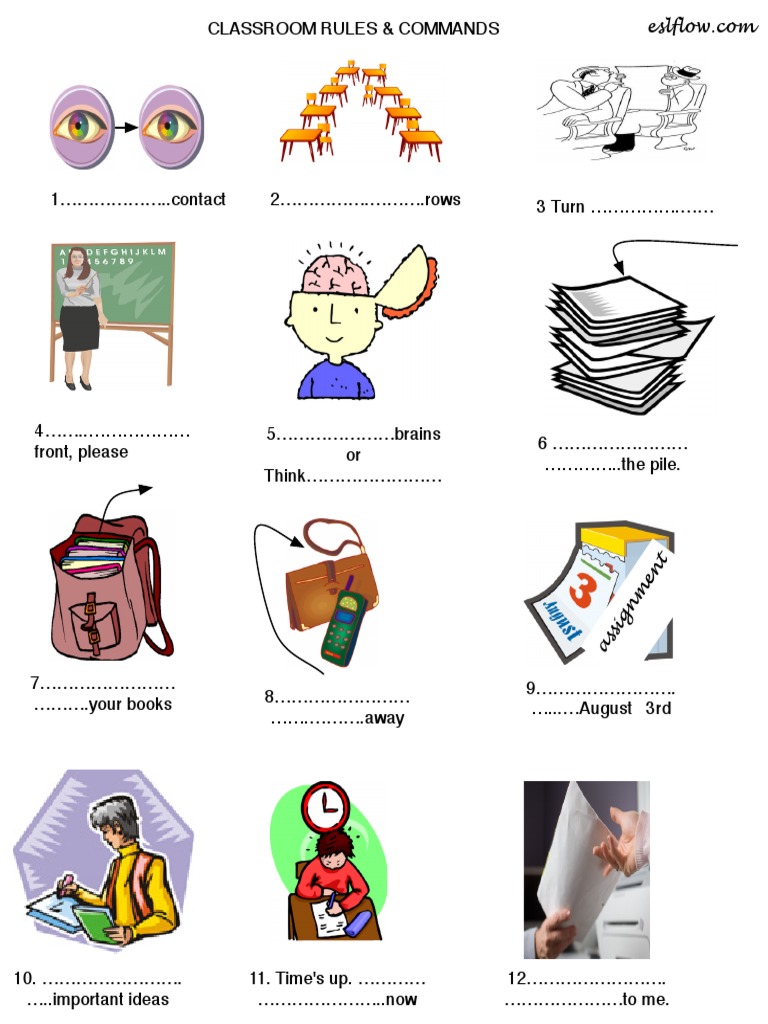 Classroom Rules and Commands Guide | PDF